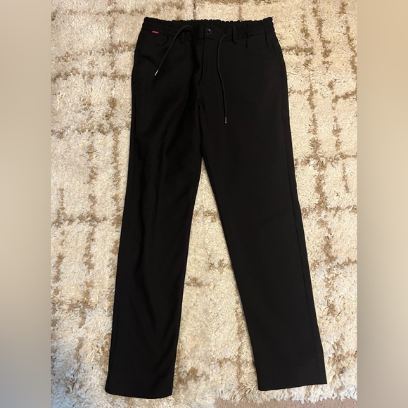 Prada | Pants | Prada Mens Black Pants With Red Accent | Poshmark